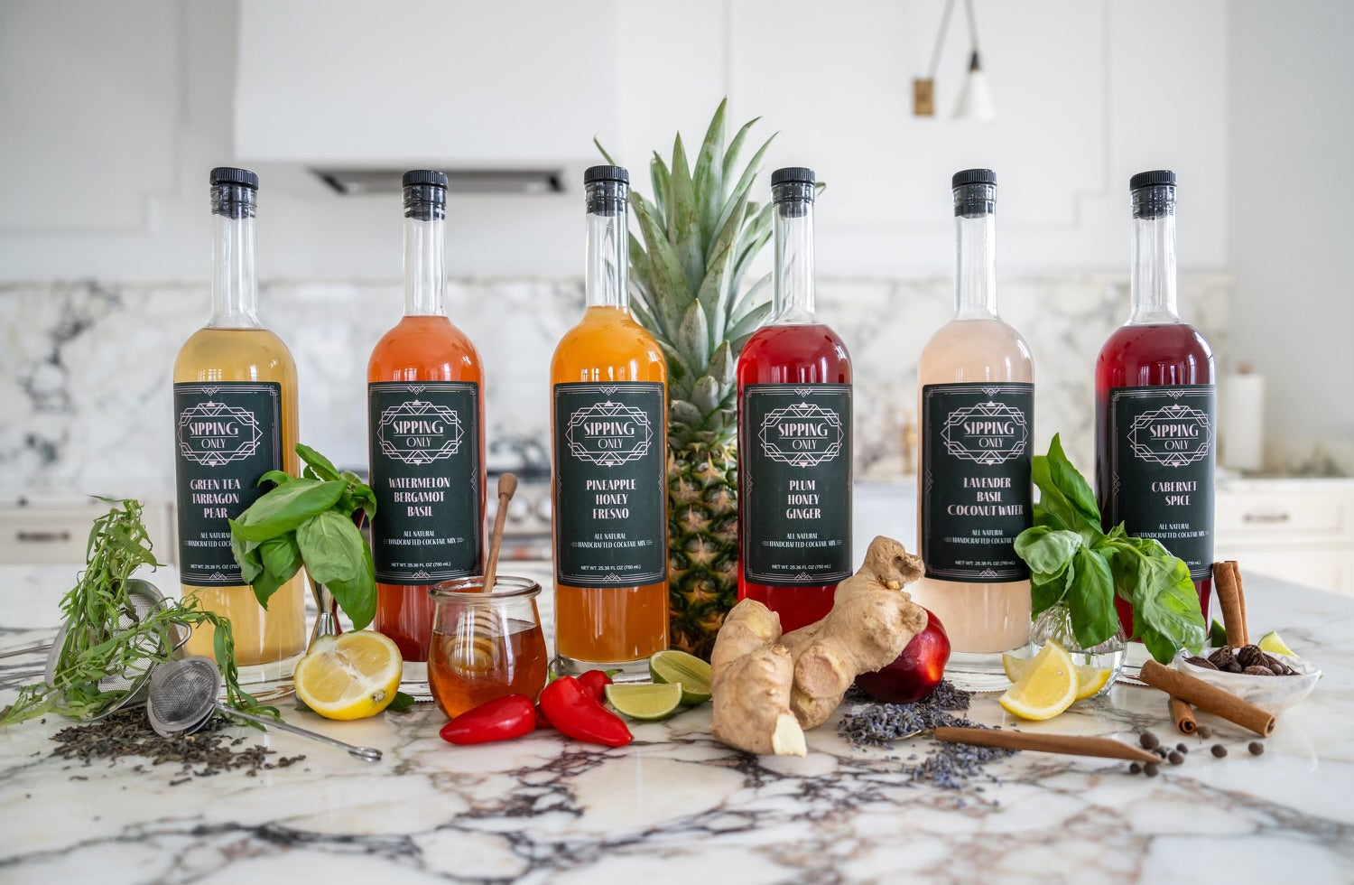 Non-Alcoholic, All Natural Cocktail Mixers – Sipping Only